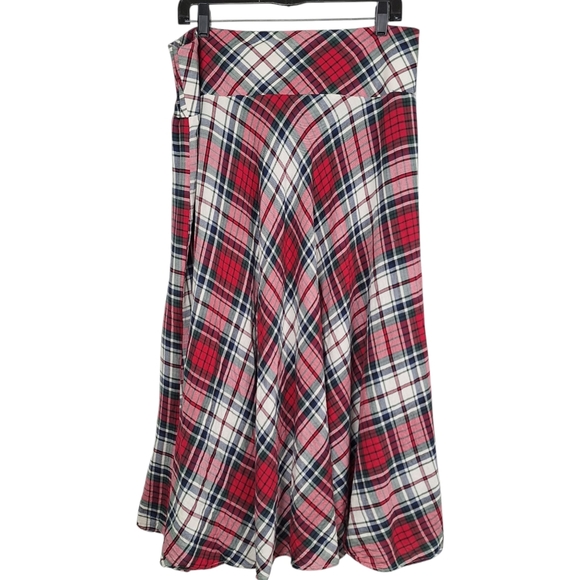 Lauren Ralph Lauren | Skirts | Vintage Chaps Lauren Ralph Lauren Red ...